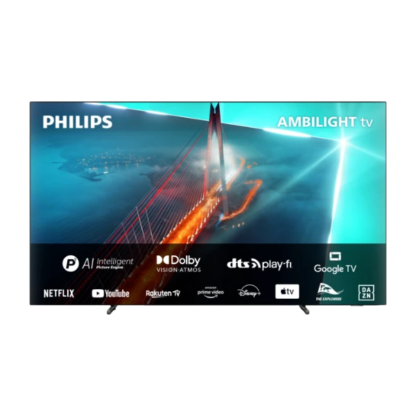 Philips 65" 4K OLED Ambilight Google TV 65OLED708 - POWER.dk