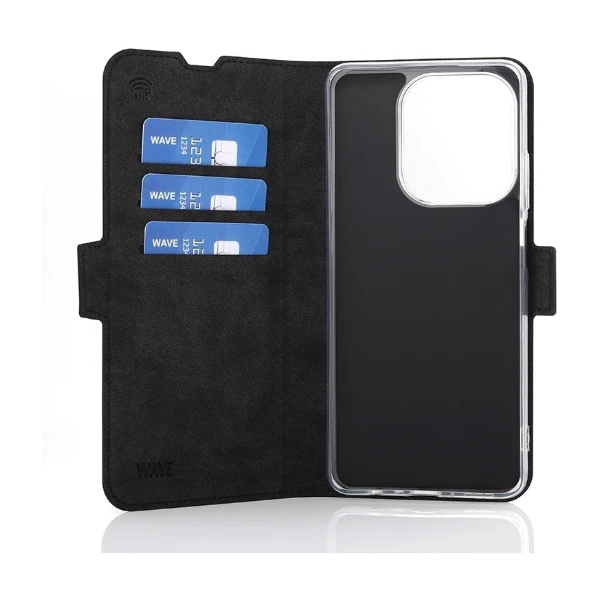 Wave OPPO A60 5G/A40/A40m Book Case -suojakuori, musta - Power.fi