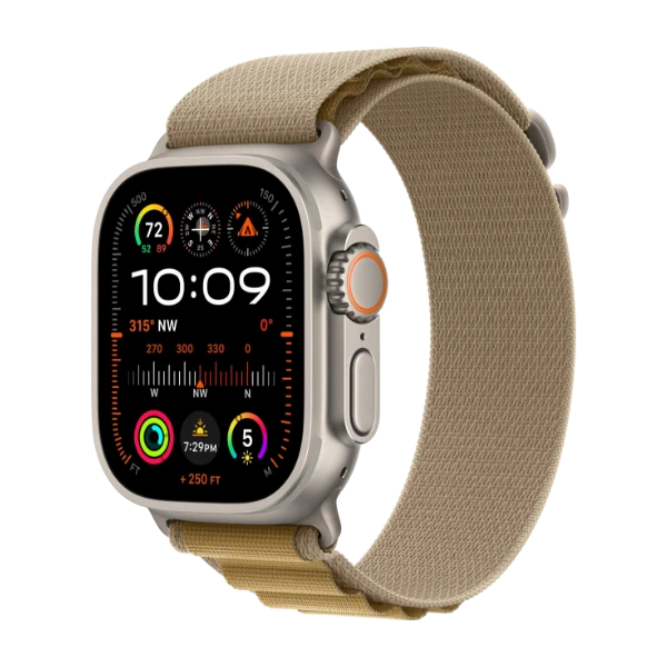 Apple Watch Ultra 2 GPS + Cell 49 mm luonnonvaalea titan, sahara alpine ...