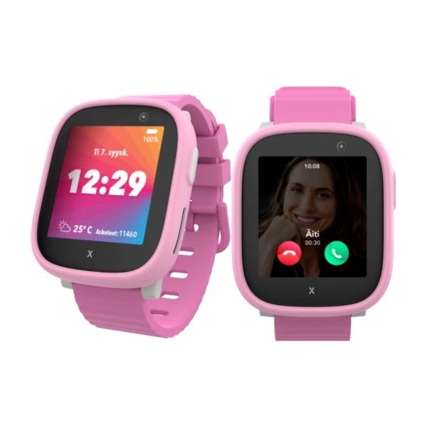 Xplora X6Play -lasten kellopuhelin, pinkki - Power.fi