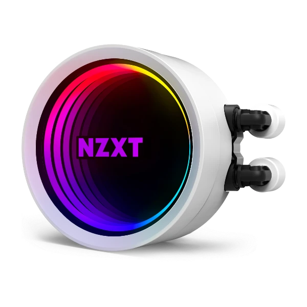 NZXT Kraken X53 240 mm RGB Cpu-Væskekøler, hvid - POWER.dk