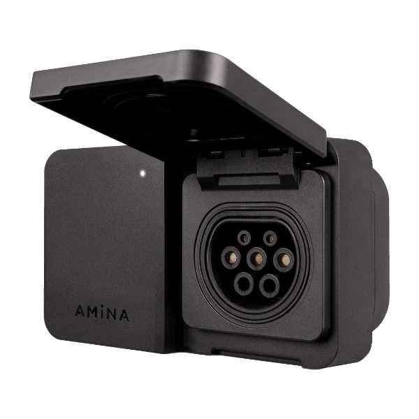 Amina 1 ladestation, sort - POWER.dk