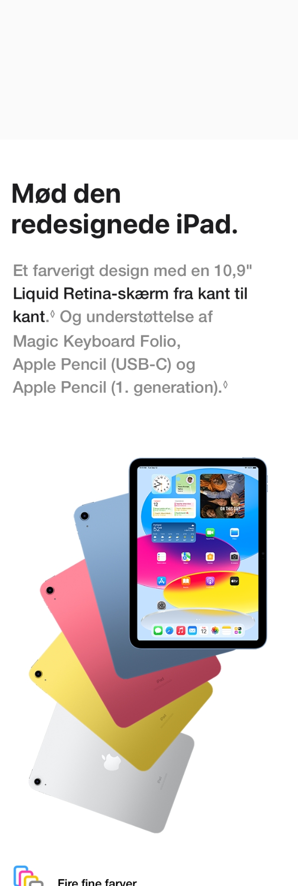Apple iPad 10,9" (10. generation) Wi-Fi 64 GB 10,9", sølv - POWER.dk