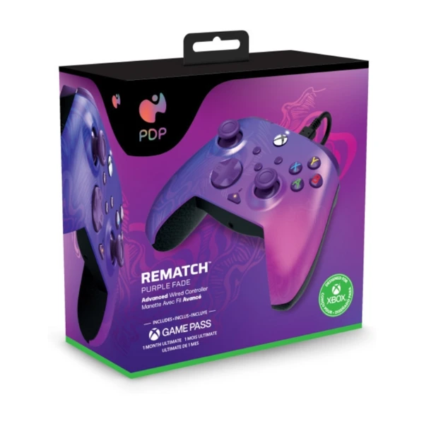 PDP Rematch Wired Xbox controller, purple fade - POWER.dk