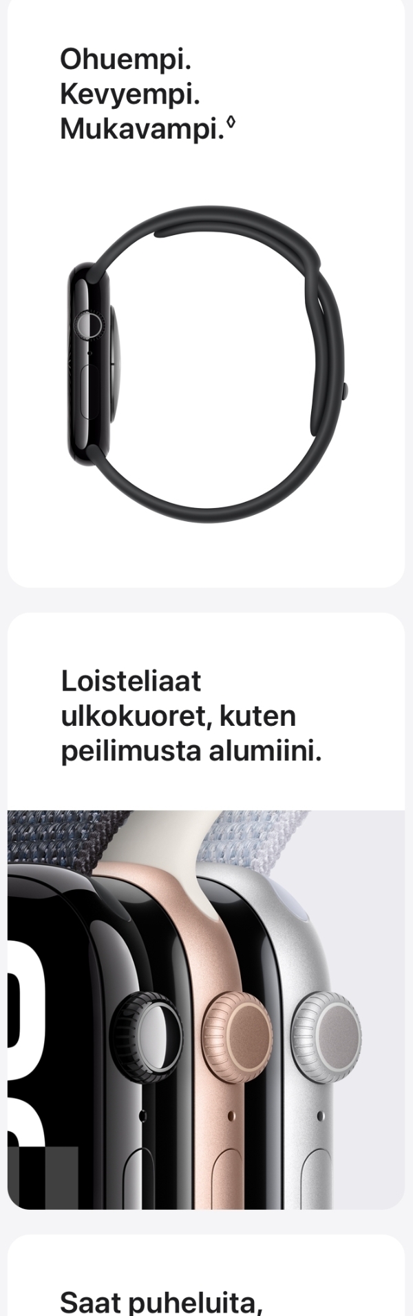 Apple Watch Series 10 GPS 46 mm peilimusta alum, musta urheiluranneke ...