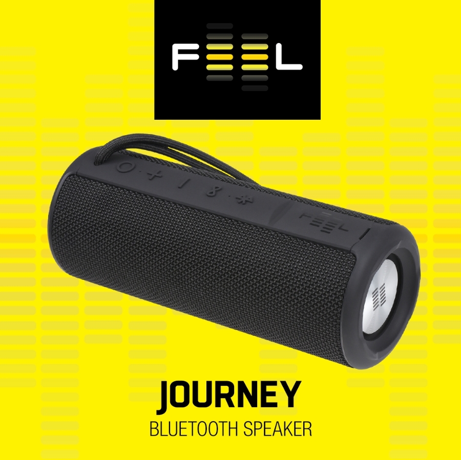 FEEL Journey Bluetooth-kaiutin, tummanharmaa - Power.fi