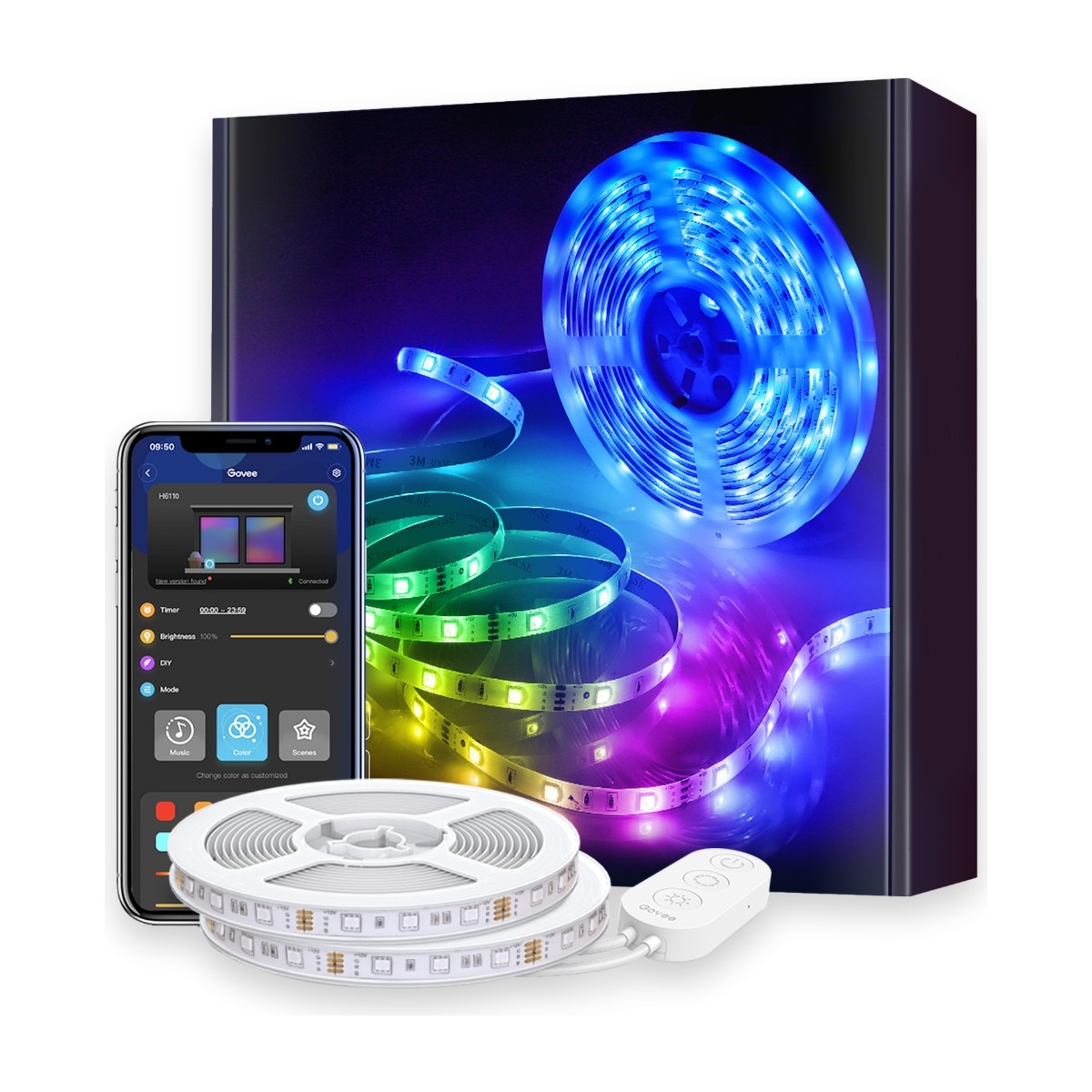 Govee RGB Smart LED-strip 10m - POWER.dk