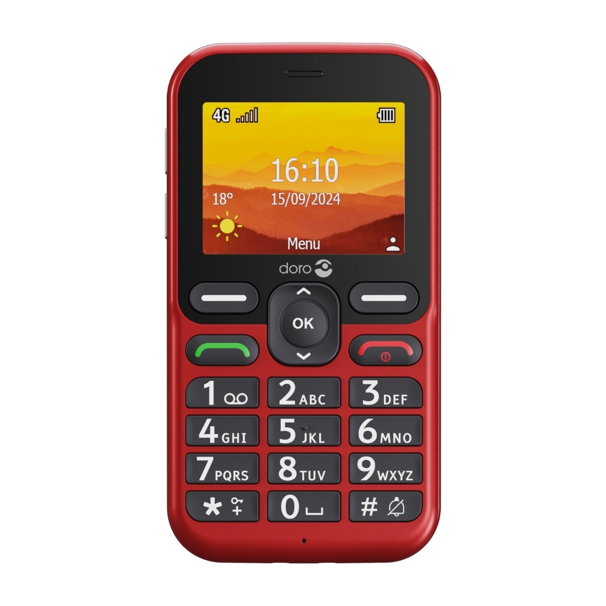 Doro Leva L11 mobiltelefon, rød - POWER.dk