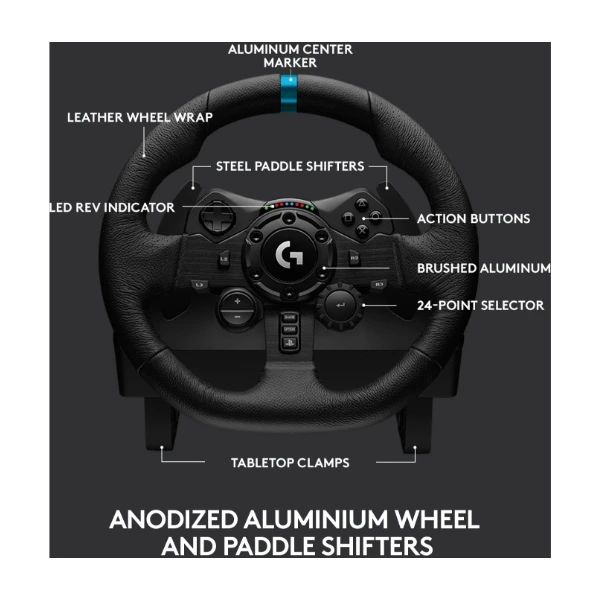 Logitech G923 Racingratt och Pedaler - PS5/ps4 - Power.se