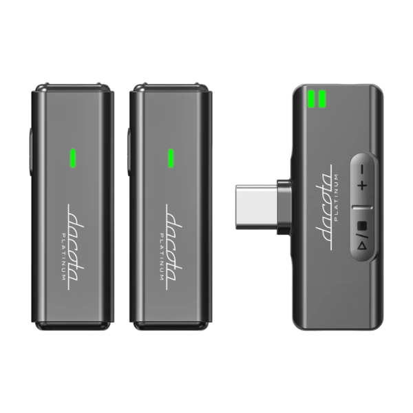 Dacota Platinum langaton lavalier-mikrofonijärjestelmä, USB-C, musta ...