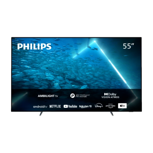 Philips 55" 4K UHD OLED Android TV 55OLED707 - Power.no