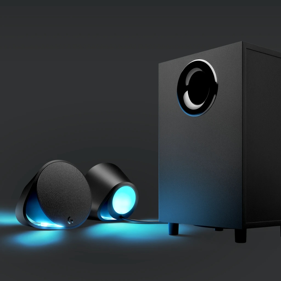 Logitech G560 LIGHTSYNC RGB 2.1 PC gaming højttalersystem - POWER.dk