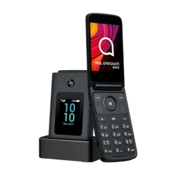 TCL onetouch 4043 knappetelefon 4G, grå - Power.no