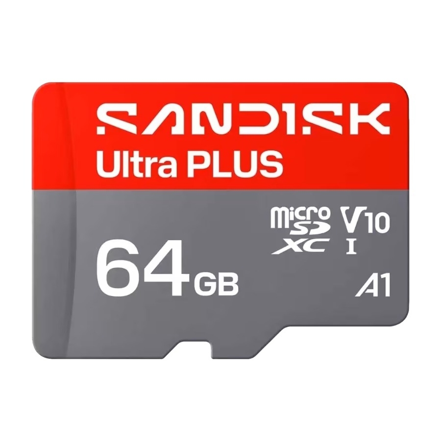 SanDisk Ultra PLUS microSDXC-hukommelseskort, 64 GB - POWER.dk
