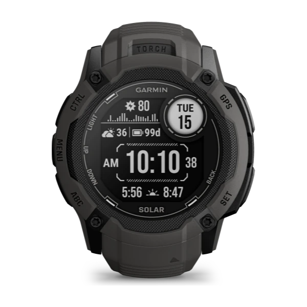 Garmin Instinct 2X Solar GPS smartwatch, graphite - POWER.dk
