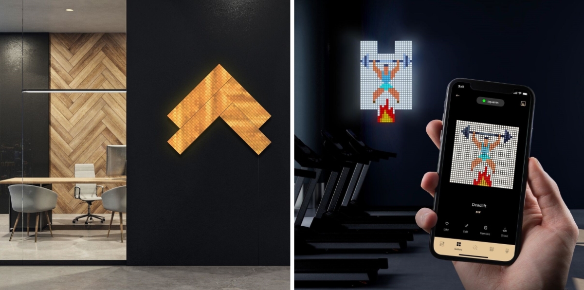 Twinkly Squares RGB LED Paneler startkit - Power.se