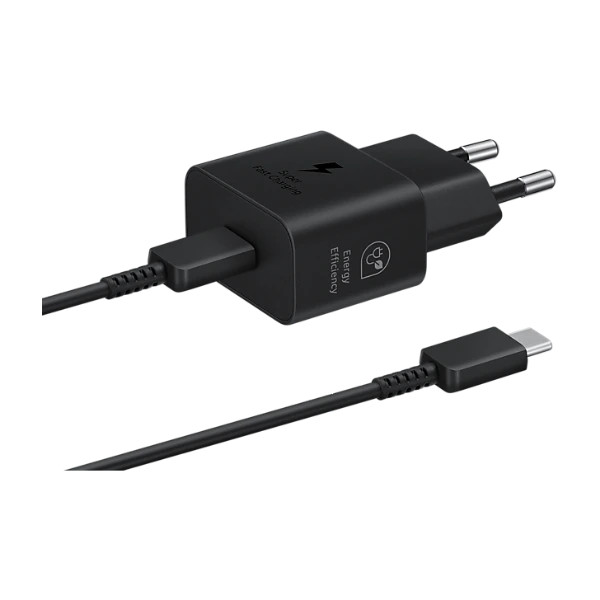 Samsung USB-C snabbladdare 25W PD 3.0 1 M, svart - Power.se