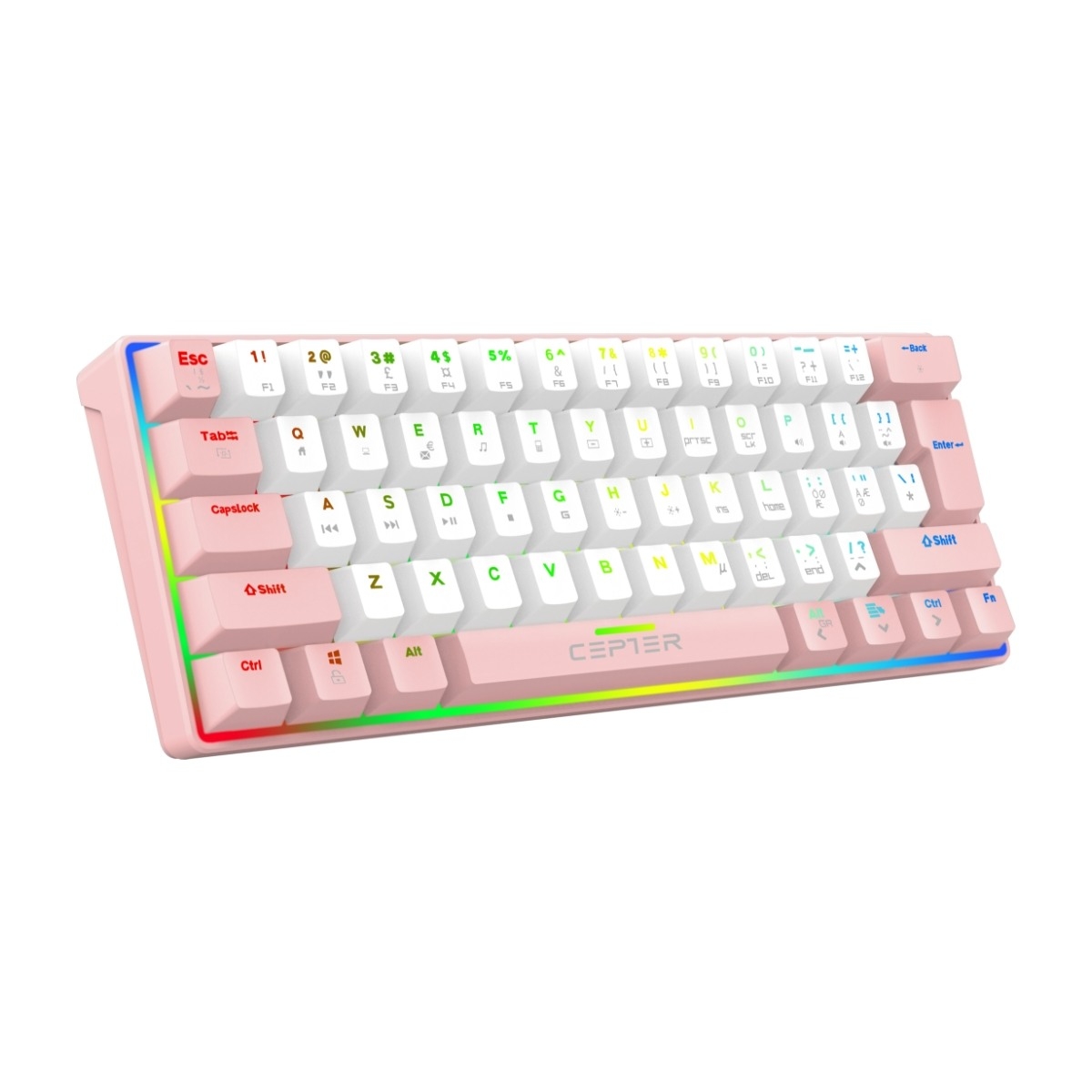 CEPTER ATHENA PINK MINI GAMING KEYBOARD - CEPTER