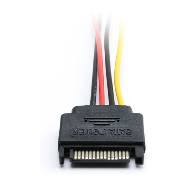 Eletra SATA 15P M - Molex 4P F 10Cm virtakaapeli - Power.fi