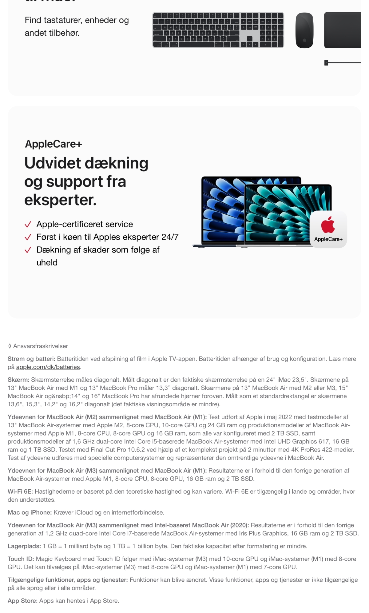 Apple MacBook Air 13" (2024, M3) 16/256 GB, sølv - POWER.dk