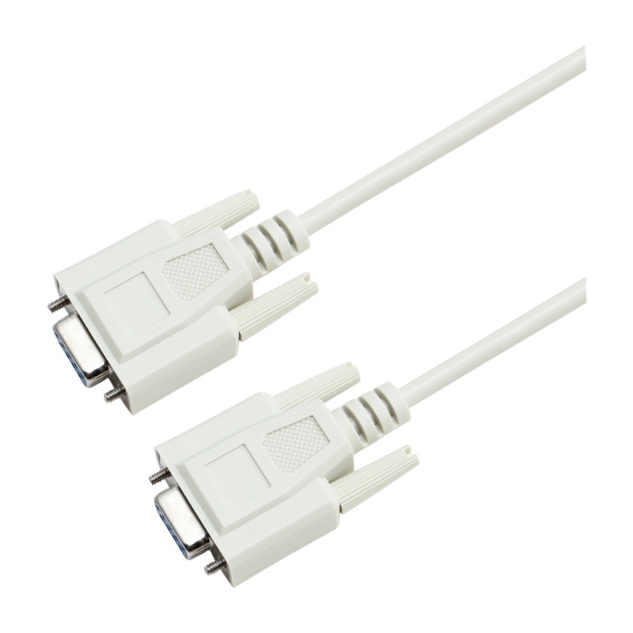Eletra RS232 DB9 F 3M kaapeli, harmaa - Power.fi