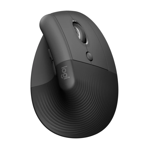 Logitech Lift Ergonominen Pystyhiiri, grafiitti/musta - Power.fi
