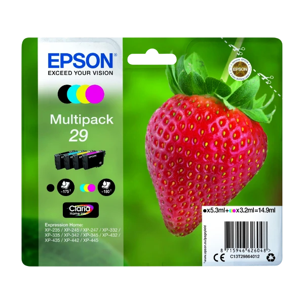 Epson 29 multipack y/c/m/bl - Power.fi