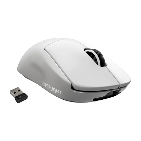 Logitech G Pro X Superlight trådløs gaming mus, hvid - POWER.dk
