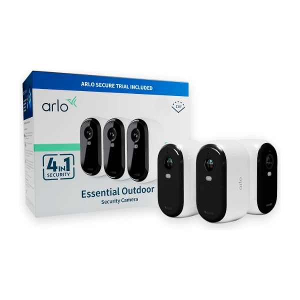 Arlo Arlo Essential HD Outdoor övervakningskamera 3-pack - Power.se