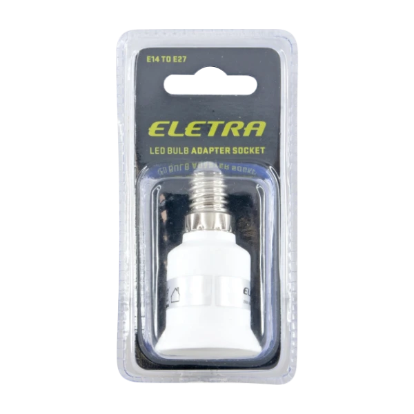 Eletra sokkel adapter E14 til E27 - Power.no