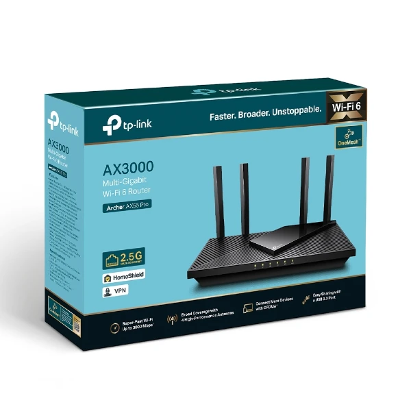 TP-Link Archer AX55 Pro AX3000 Wi-Fi 6-router - Power.se