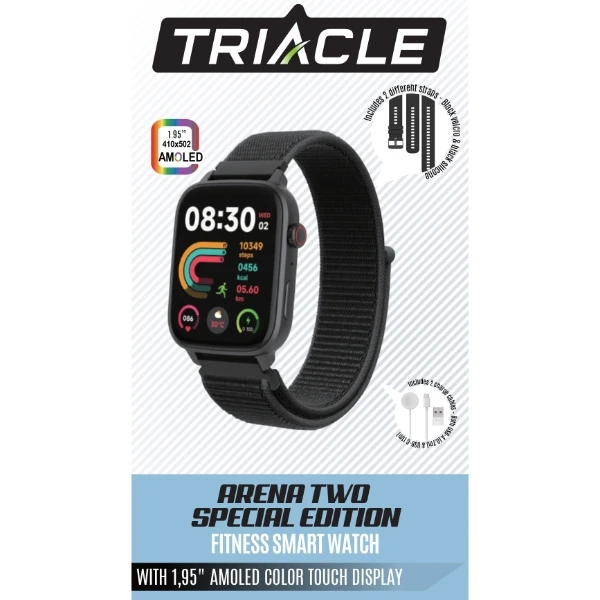 Triacle Arena Two Special Edition smartklokke, svart - Power.no