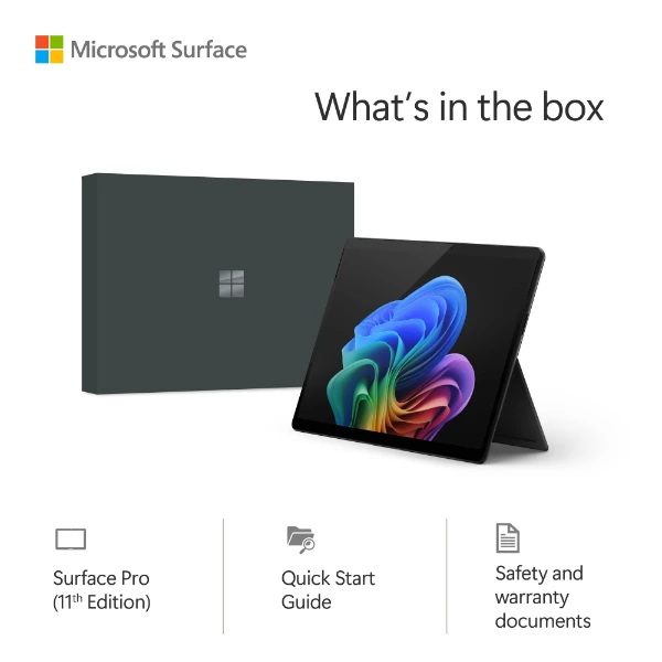 Microsoft Surface Pro OLED (1 TB) 13" Copilot+ PC (strømforsyning ikke ...