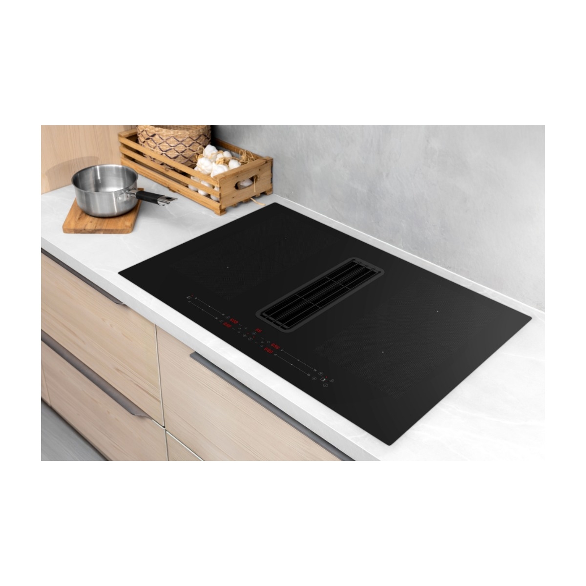 Point 5-Series POHH5080I4B induction hob with hood - Life made easier