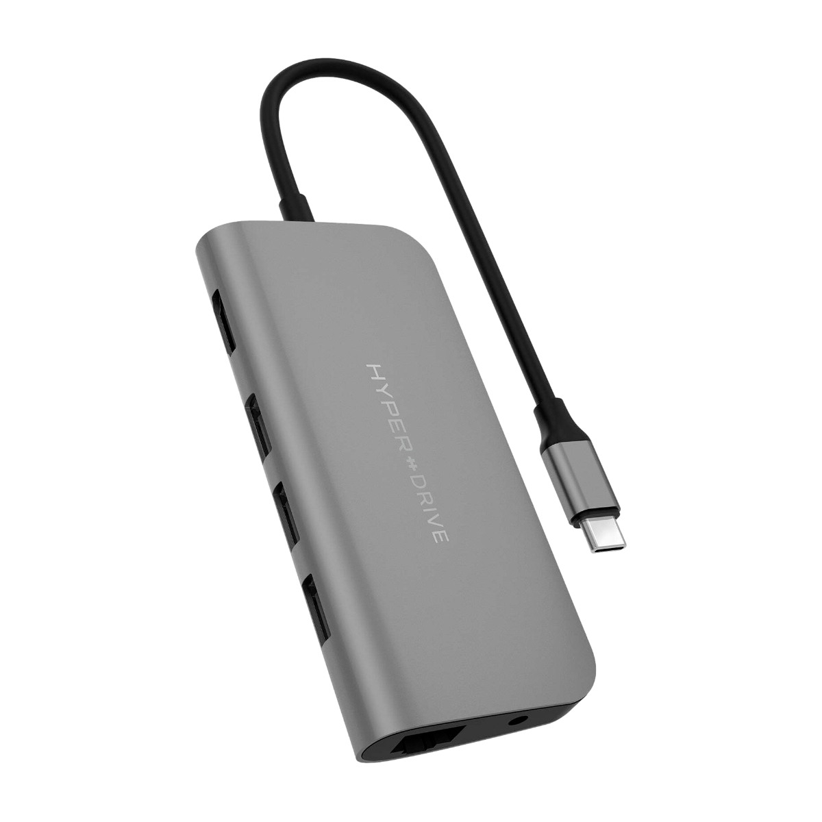 HYPER HYPERDRIVE POWER 9-IN-1 USB-C-HUB, GRÅ - Power.no