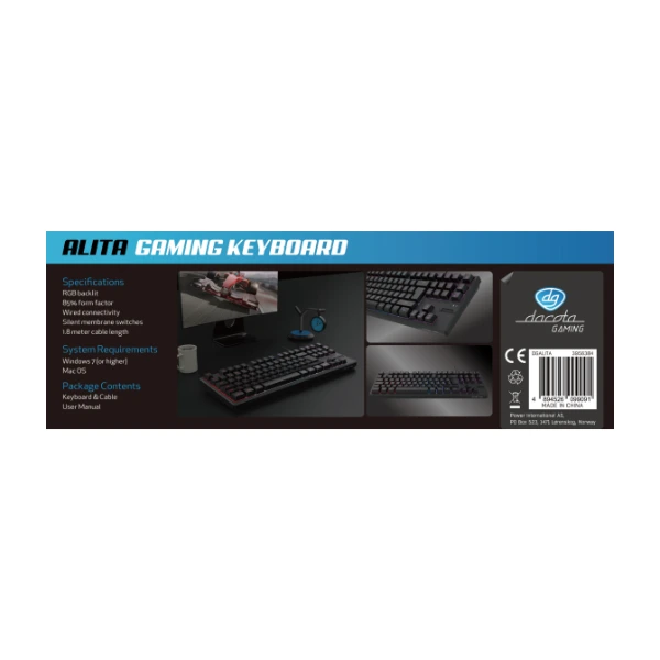 Dacota Gaming Alita TKL gaming tastatur - POWER.dk