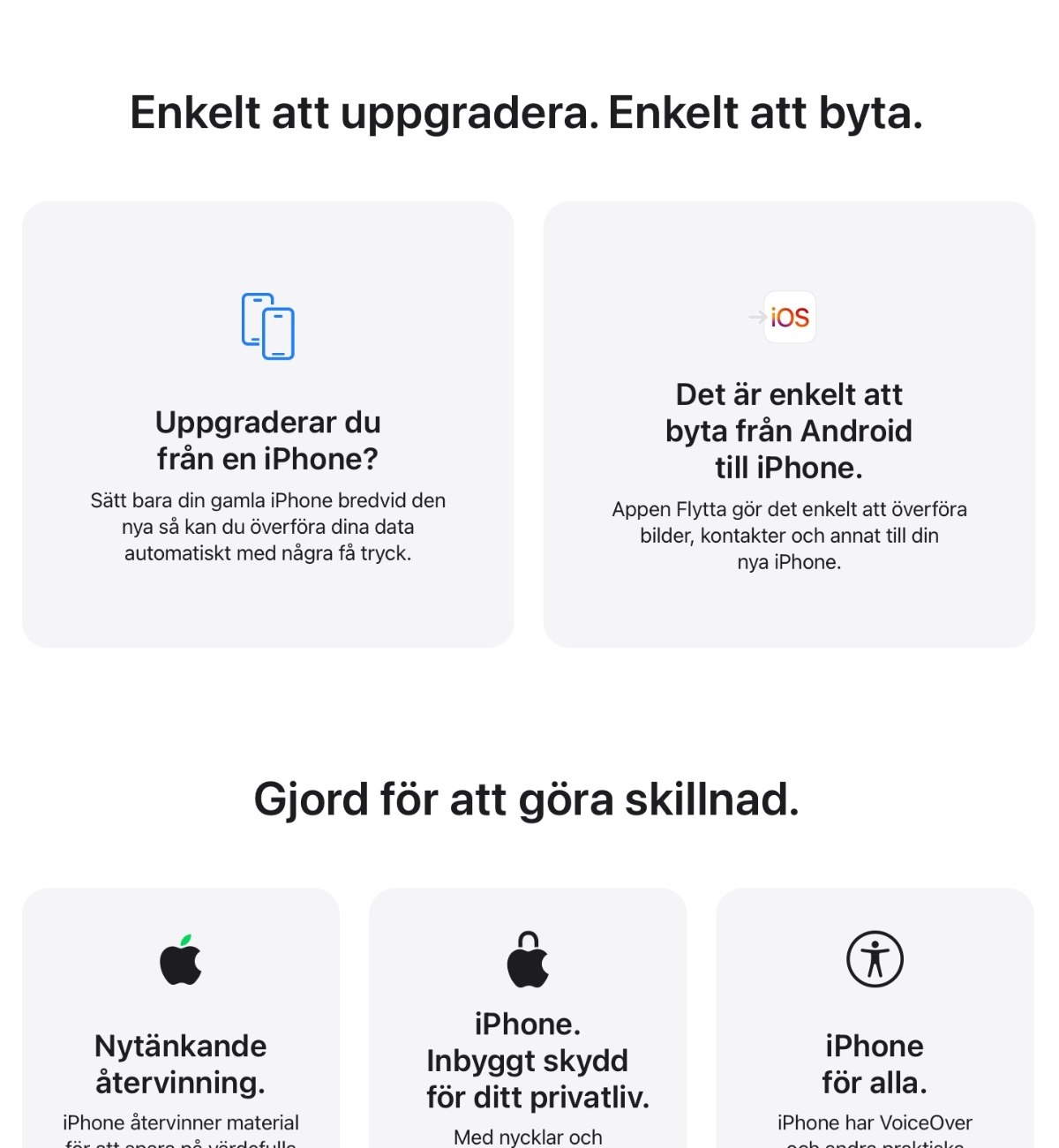 Apple iPhone 14 128 GB, Midnatt - Power.se