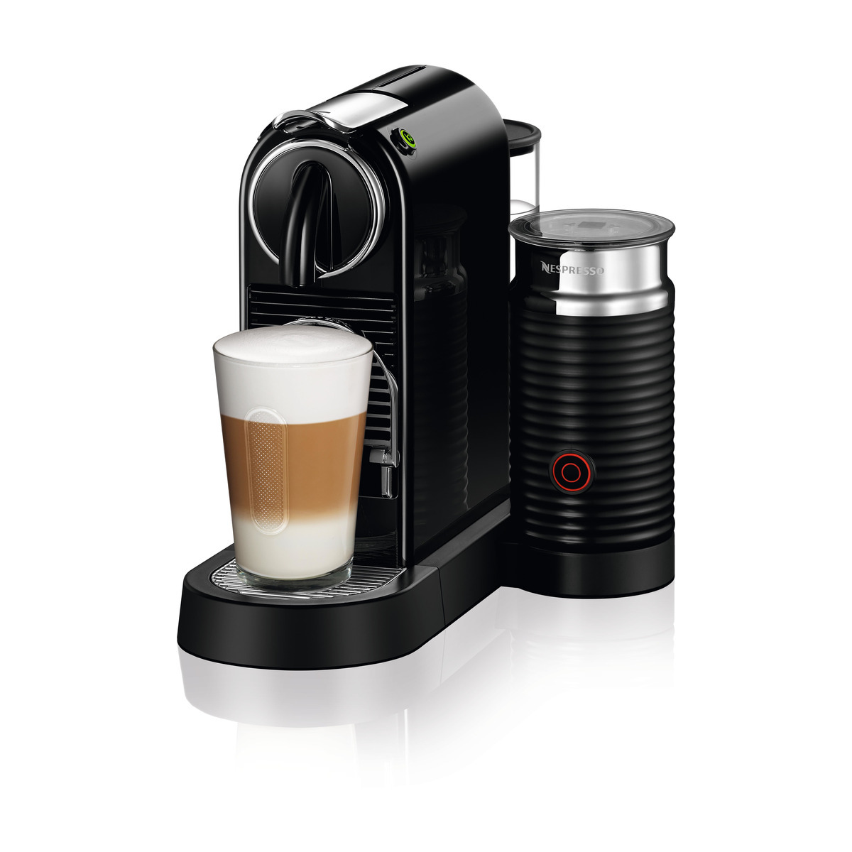 NESPRESSO D123 CITIZ & MILK KAPSELMASKINE SORT - Power.dk