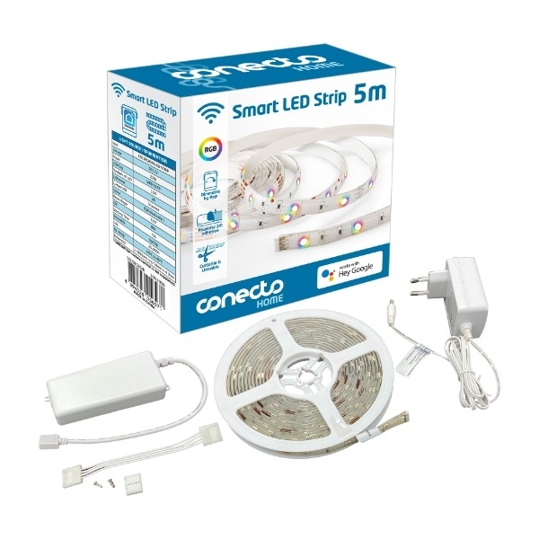 CONECTO SMART LED-LIGHTSTRIP 5M RGB WIFI - Power.no