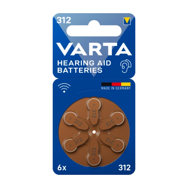 Varta 312 kuulokojeen paristot, 6 kpl - Power.fi