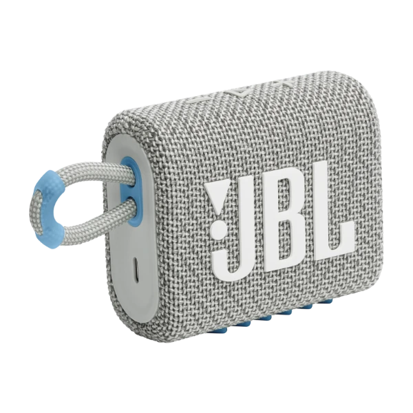 JBL GO 3 ECO BLUETOOTH HÖGTALARE, VIT - Power.se