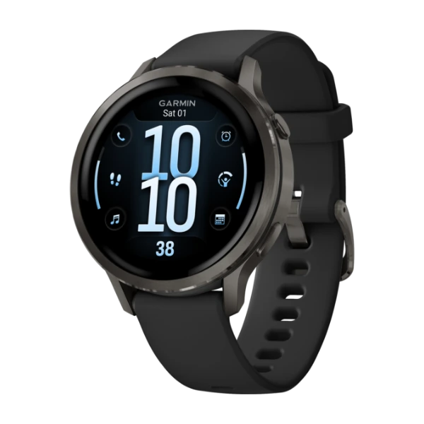 Garmin Venu 4 41 mm smartwatch, sølv/blåviolet - POWER.dk