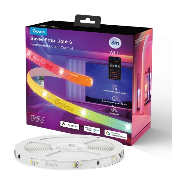 Govee RGBIC WIFI/BT LED ljusslinga 3 M - Power.se