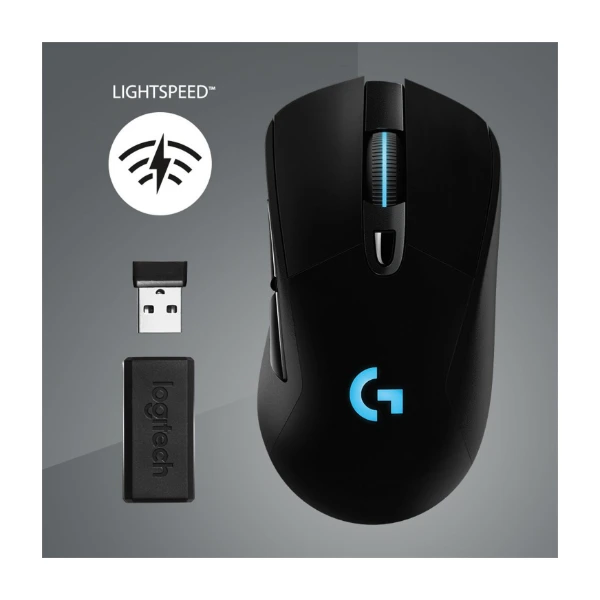 Logitech G703 Lightspeed -langaton pelihiiri, musta - Power.fi