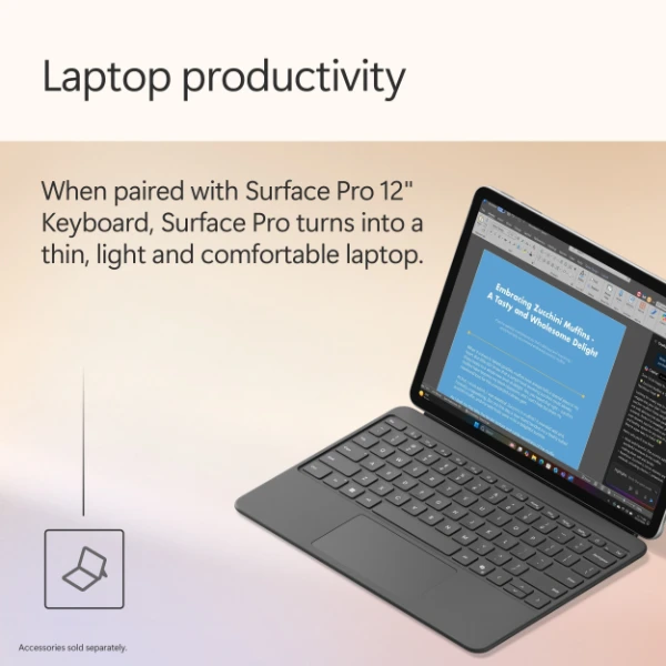 Microsoft Surface Pro 256 GB 12" Copilot+ PC - POWER.dk
