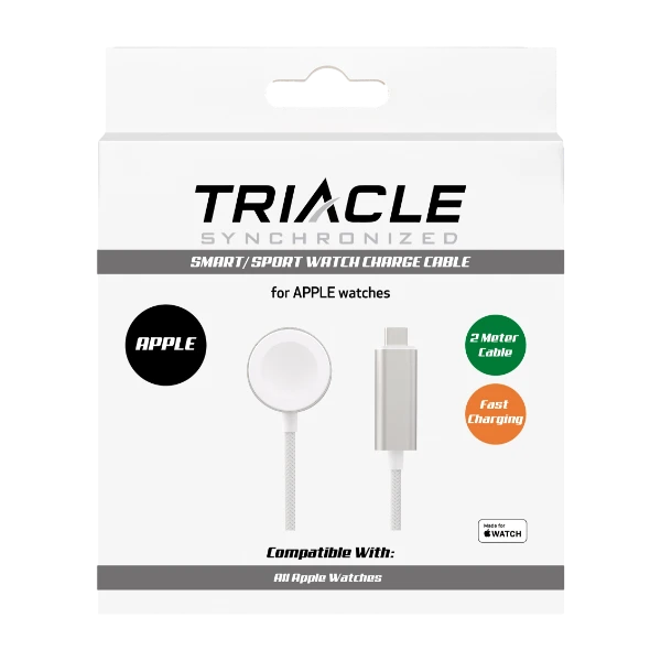 Triacle langaton laturi Apple Watch 2M, valkoinen - Power.fi