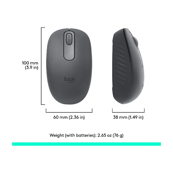 Logitech M196 langaton Bluetooth-hiiri, grafiitinharmaa - Power.fi