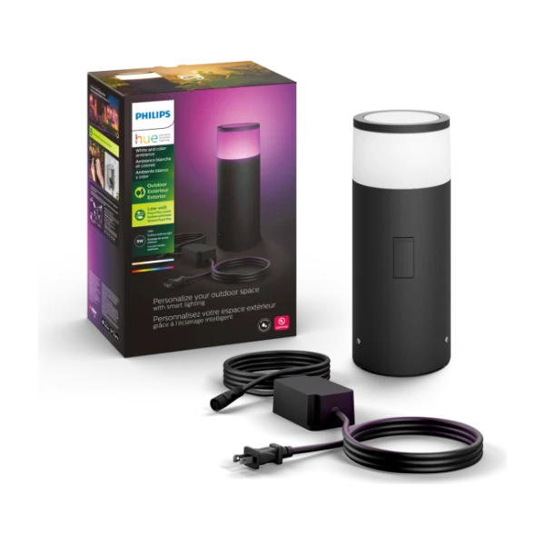 PHILIPS HUE WCA CALLA PIEDESTALLAMPE SORT 24V - Power.dk
