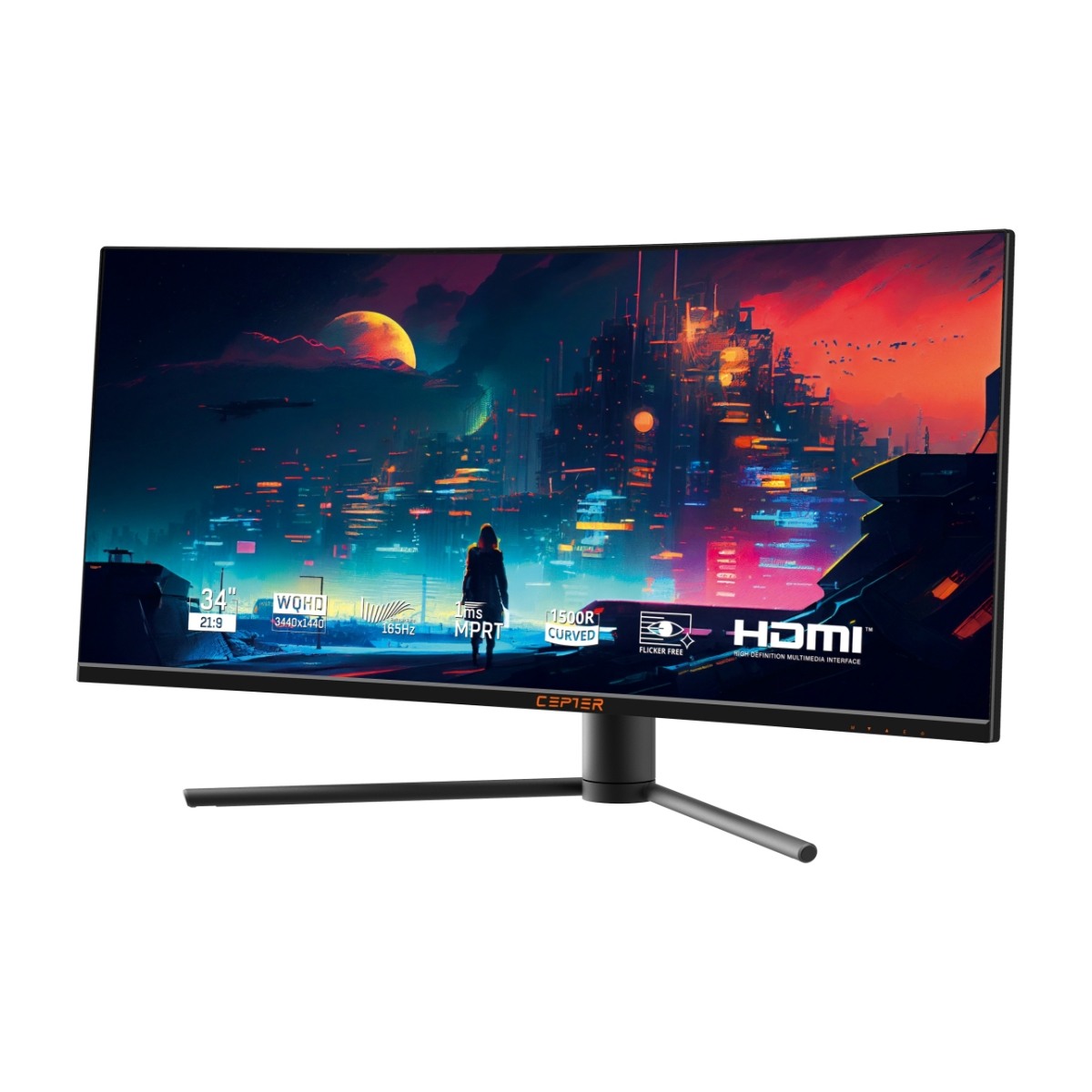 CEPTER ATILIUS 34" UWQHD GAMING MONITOR - CEPTER