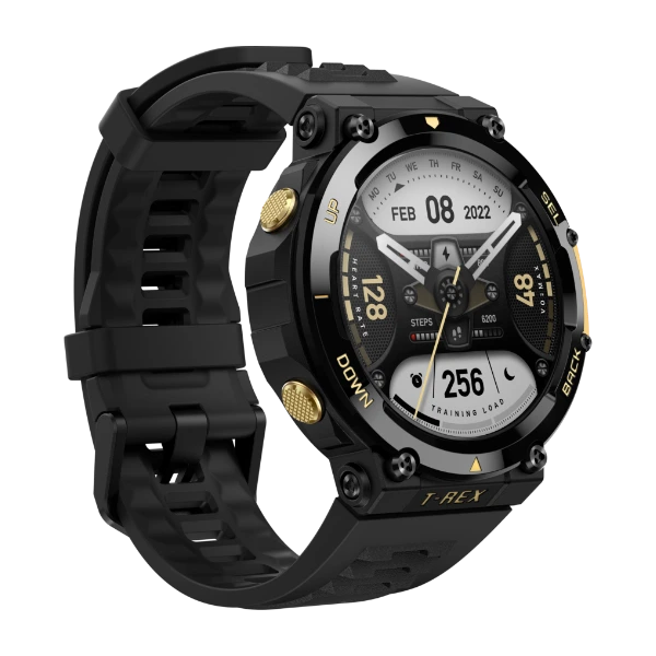 Amazfit T-Rex 2 smartwatch, Astro Black And gold - POWER.dk